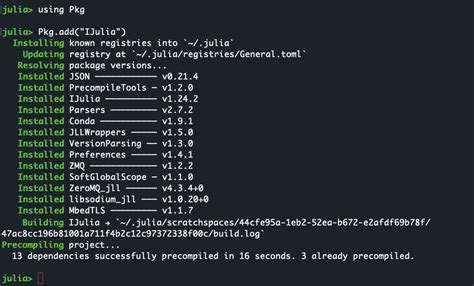Julia Setup Installation Environments And Jupyter Integration Data