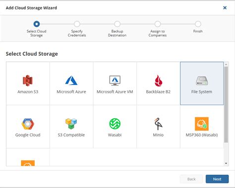 Backup Destination On Network Share