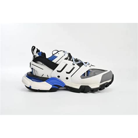 Balenciaga Tess S Black Black Grey White Blue Shoe Vault