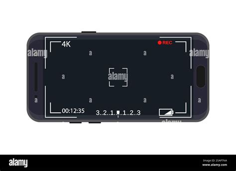 Modern Smartphone With Camera Application User Interface Of Camera Viewfinder Focusing Screen