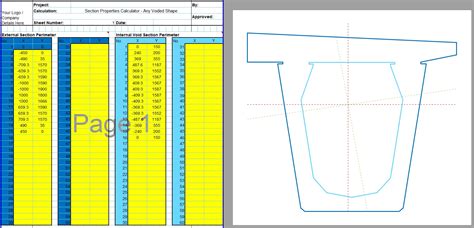Built Up Section Properties Calculator Spreadsheet Voided Civilweb