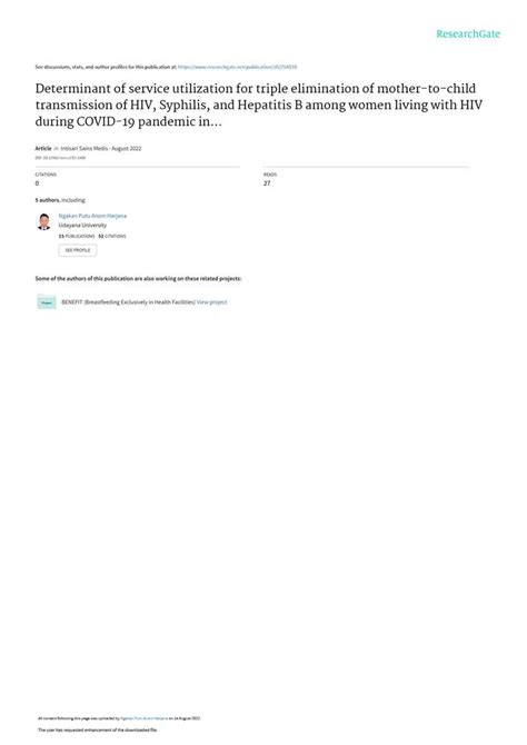 Determinant Of Service Utilization Jaringan Indonesia Positif