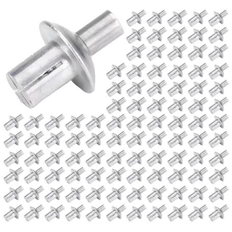 Round Head Solid Rivets Kit Knock Type Expansion Aluminum Rivets Dome