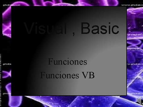 Visual Basic Funciones Vb Objetivos Del Tema Visto