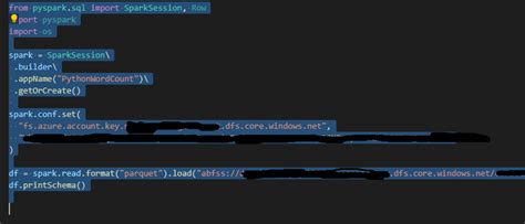 I Am Trying To Read A Parquet File Stored In Azure Data Lake Gen 2 From