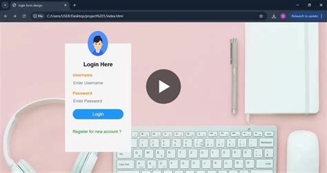 Just Built A Responsive Login Page Using Html Css And Javascript Swathi Suresh
