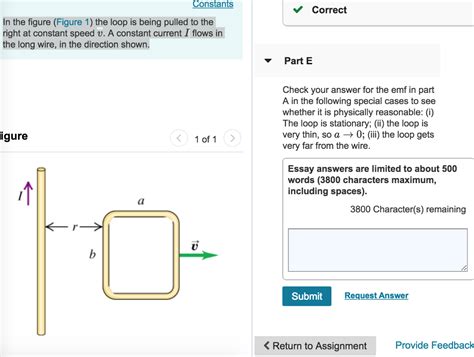 Solved Part B Constants In The Figure Figure 1 The Loop Is