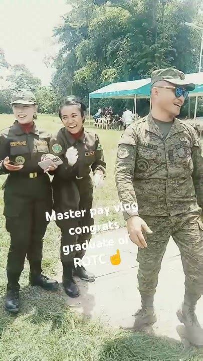 Master Pay Vlog Congrats Graduate Of Rotc☝️pls Subscribe Thank You ️ Youtub Youtube