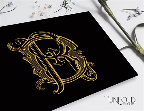 Classic Interlocking Monograms Wedding Monogram Digital Download