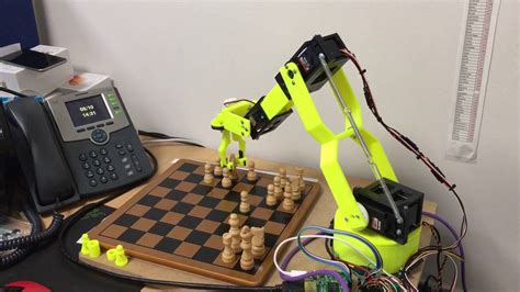 Chess Move Robot Arm Test Youtube