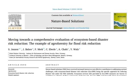 Moving Towards A Comprehensive Evaluation Of Ecosystem Based Disaster
