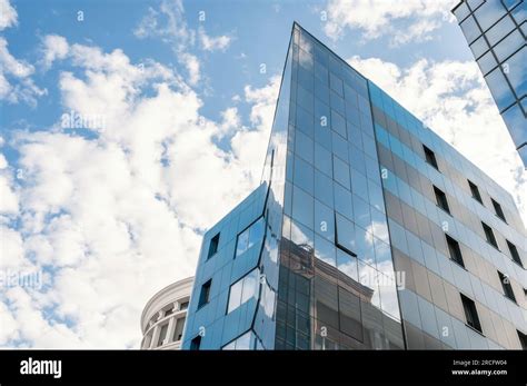 Glass Facade Texture Of A Modern Office Building High Tech