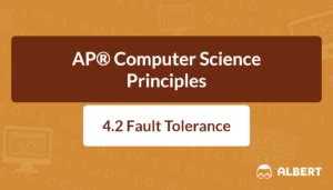 What Is Fault Tolerance AP Computer Science Principles Review