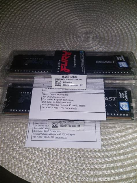 Ram Memorija Ddr4 3200 2x8 Gb