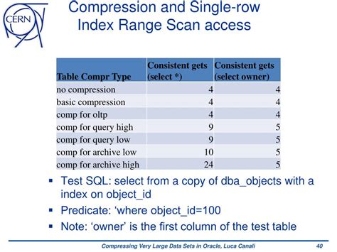 Ppt Compressing Very Large Data Sets In Oracle Powerpoint