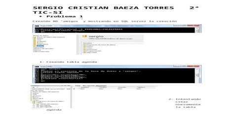 Web viewCreando BD “amigos” y mostrando en SQL server la creación ...