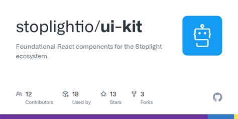 GitHub Stoplightio Ui Kit Foundational React Components For The