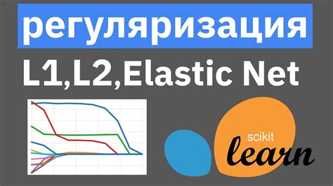 Регуляризация в Sklearn L1 L2 Elastic Net Lasso Ridge