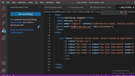 Bootstrap (vidéo 15): barres de navigation (Navigation bar) - YouTube