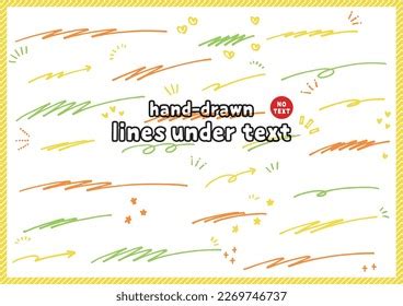 Handwritten Handdrawn Lines Under Text Underline Stock Vector Royalty Free 2269746737