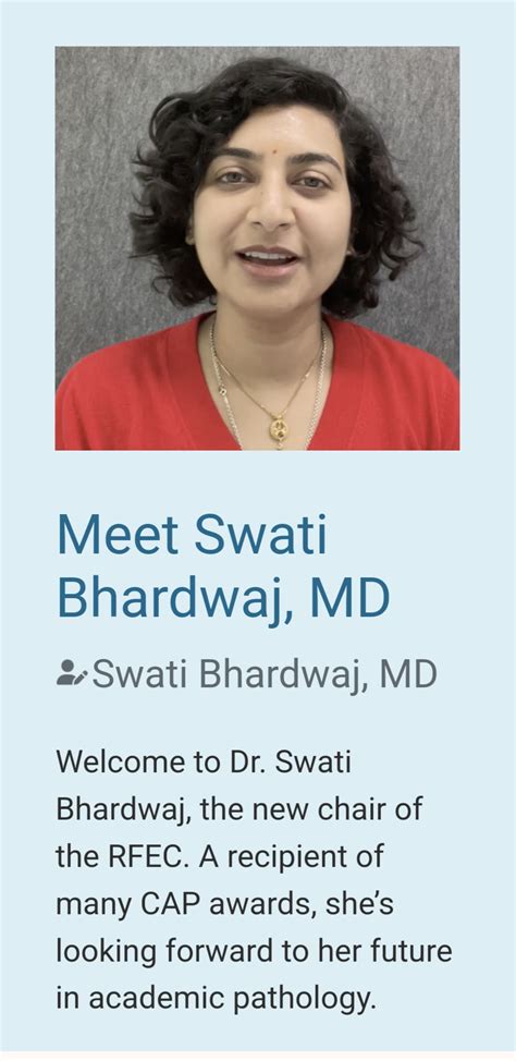 Swati Bhardwaj Md On Linkedin Thank You College Of American Pathologists Cap For Featuring