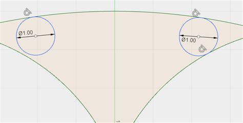 Solved How To Sketch A Circle Tangent To The Interior Of Two Arcs Autodesk Community
