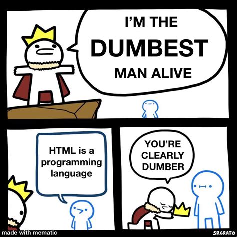 Html Is A Programming Language Rprogrammerhumor