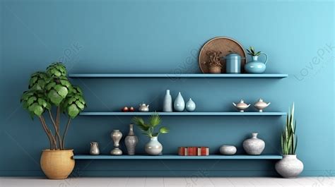 미니멀리스트 현대적인 디자인과 선반 캐비닛 배경을 갖춘 세련된 3d 렌더링 일본식 블루 룸 리스 배경 현대적 배경 3d 현대 배경 이미지 Hd 리스 현대적 3d