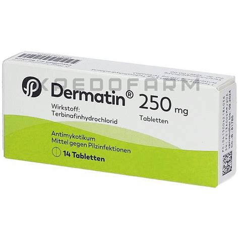 Дерматин таблетки купити в Україні Dermatin Тербінафін