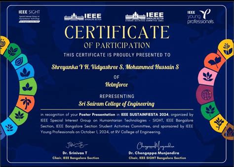 Vidyashree V S On Linkedin Ieee Sustainability Innovation Gratitude