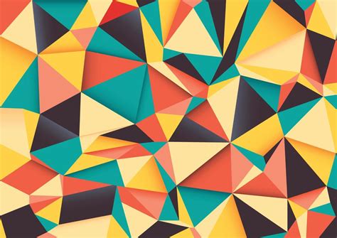 Multicolor Geometric Rumpled Triangular Low Poly Style Gradient Illustration Graphic Background