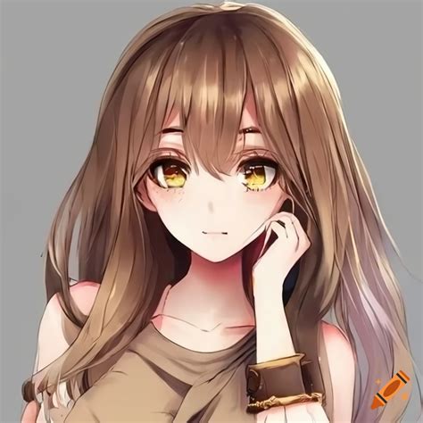 Anime Girl With Light Brown Hair