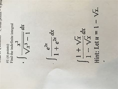 solved find the indefinite integral integral x 2 squareroot