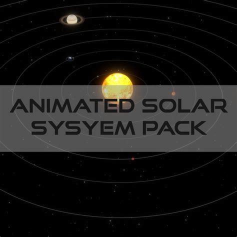 3d Model Animated Solar System Pack Vr Ar Low Poly Animated Cgtrader