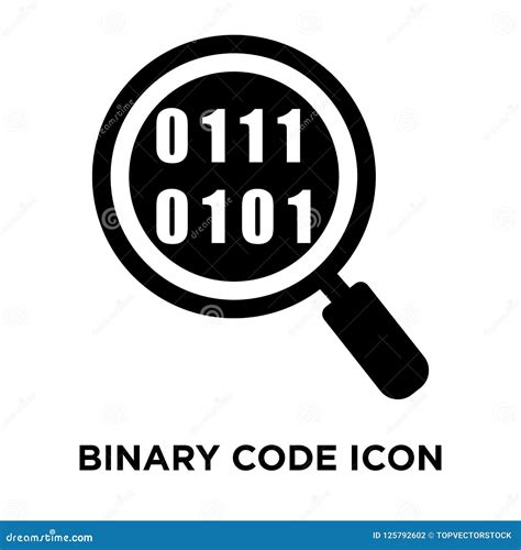 Binary Code Icon Vector Isolated On White Background Logo Concept Of Binary Code Sign On