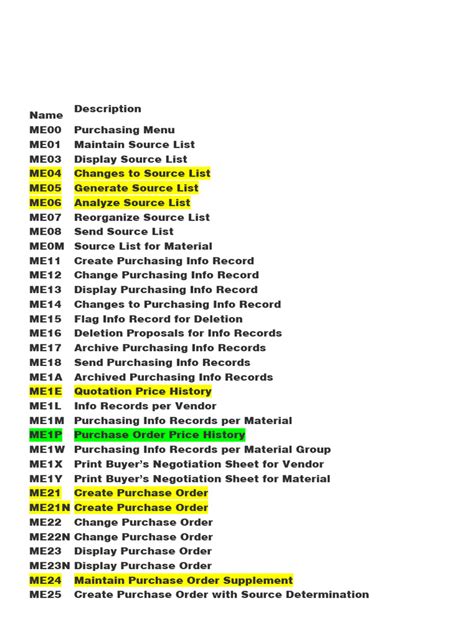 sap mm t code list pdf business process economies