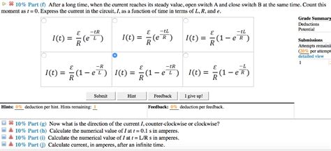 Solved 14 Problem 3 An RL Circuit Is Shown On The Right Chegg Com