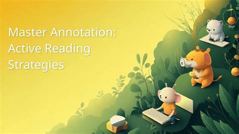 Master Annotation Active Reading Strategies