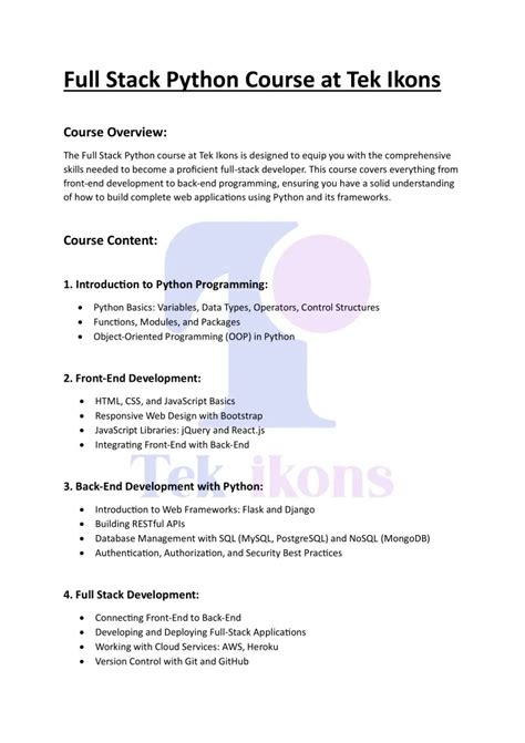 Ppt Best Full Stack Python Online Training Institute In Hyderabad Tek