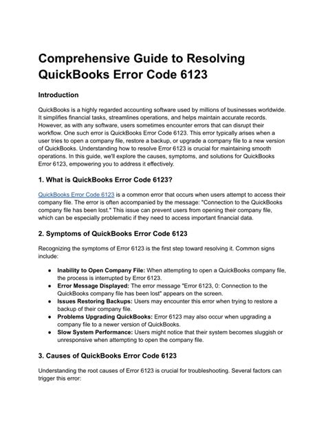 Ppt Comprehensive Guide To Resolving Quickbooks Error Code 6123
