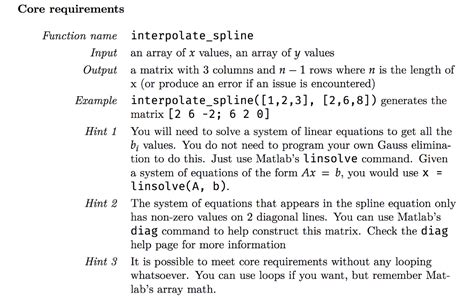 write a function that interpolates a set of data