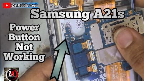 Samsung A21s Power Button Not Working Power Key Jumper Ways Onoff Key Not Working Za