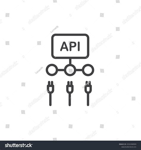 Api Vector Icon Application Programming Interface Stock Vector Royalty Free 2152394593