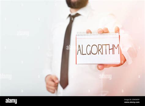 Handwriting Text Writing Algorithm Conceptual Photo Procedure For