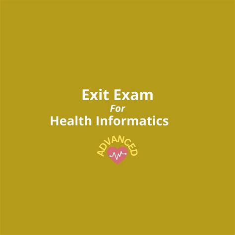 Exit Exam For Health Informatics Advanced Learnethiopia