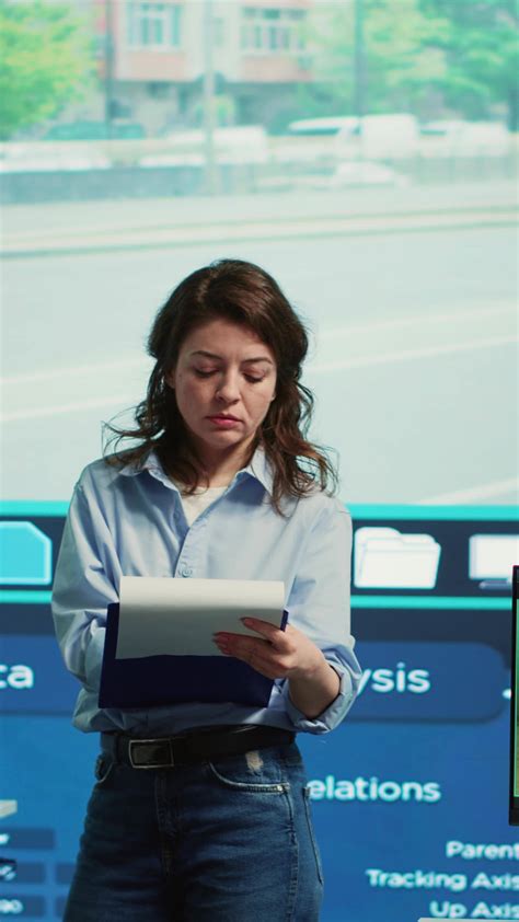 Vertical Manager Overseeing Employees In Monitoring Traffic Activity