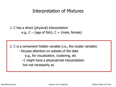 Ppt Ics 278 Data Mining Lectures 1213 Clustering Algorithms Powerpoint Presentation Id236883