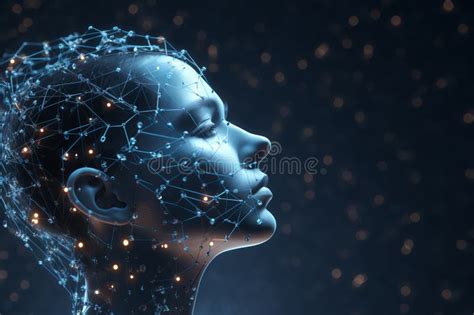Digital Neural Connections And Human Brain Activity Stock Image Image Of Network Science