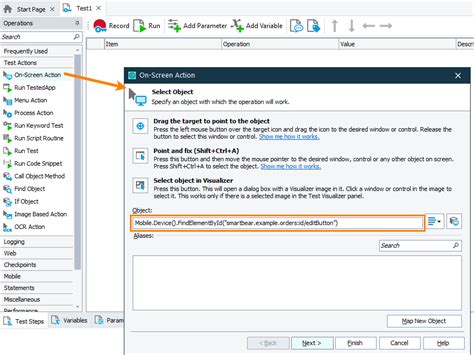 Addressing Objects In Mobile Applications Testcomplete Documentation