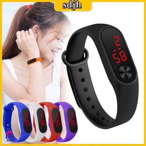 นาฬิกาข้อมืออิเล็กทรอนิกส์ Led แฟชั่น Unisex Shopee Thailand